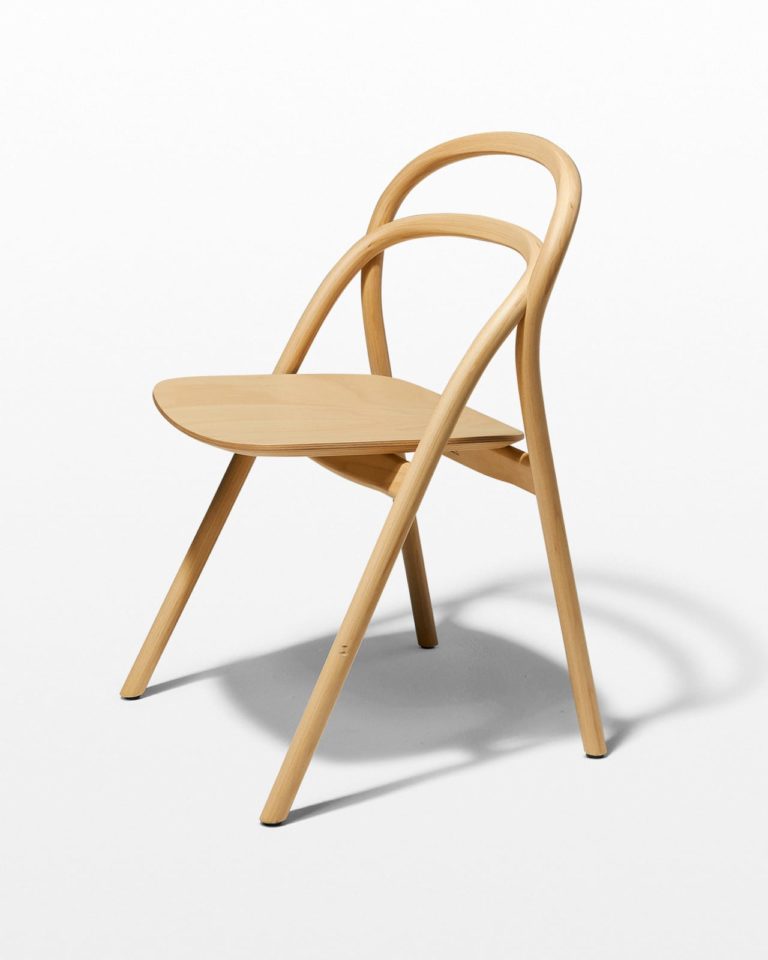 ST183 Ash Tripod Wood Stool Prop Rental - ACME Brooklyn