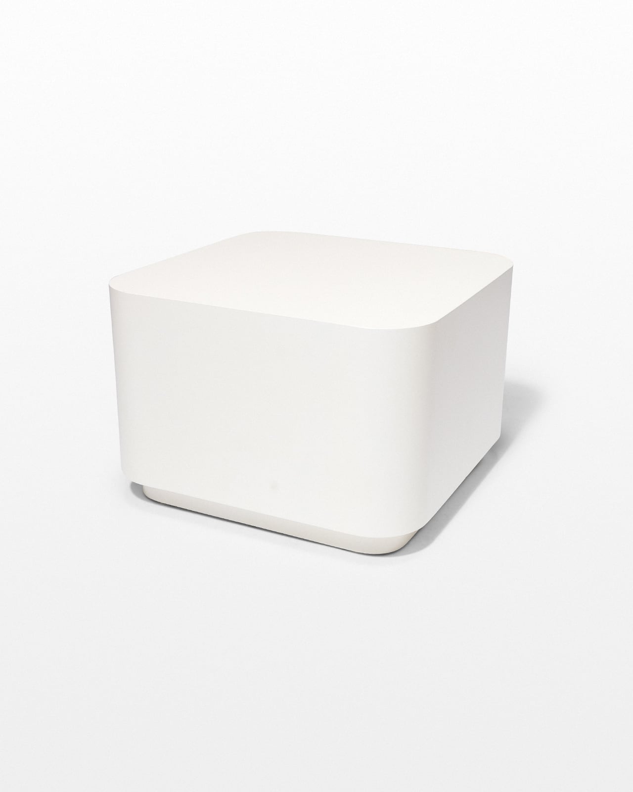 TB183 Toby Smooth Edge Cube Table Prop Rental - ACME Brooklyn