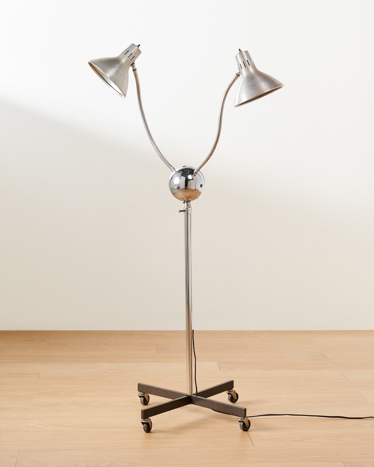 LT264 Walter Adjustable Gooseneck Rolling Floor Lamp Prop Rental - ACME ...