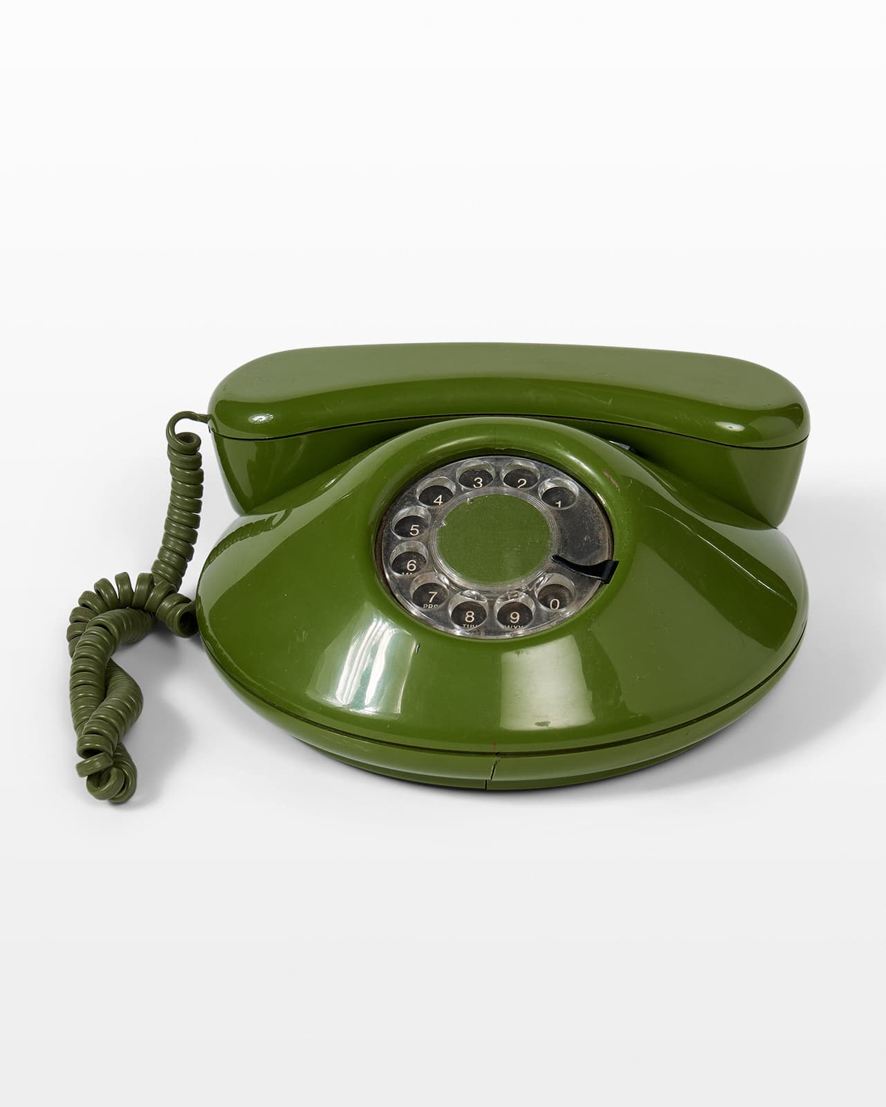 TE060 Avocado Rotary Phone Prop Rental - ACME Brooklyn